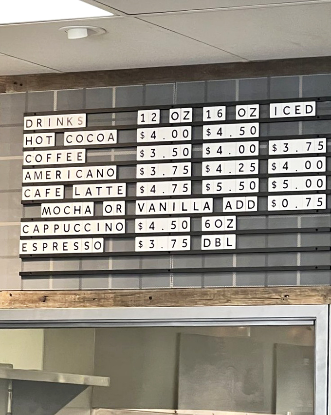 Coffee menu board poetry&mdash;where decisions are made that will determine your caffeine destiny. Choose wisely, my friends.