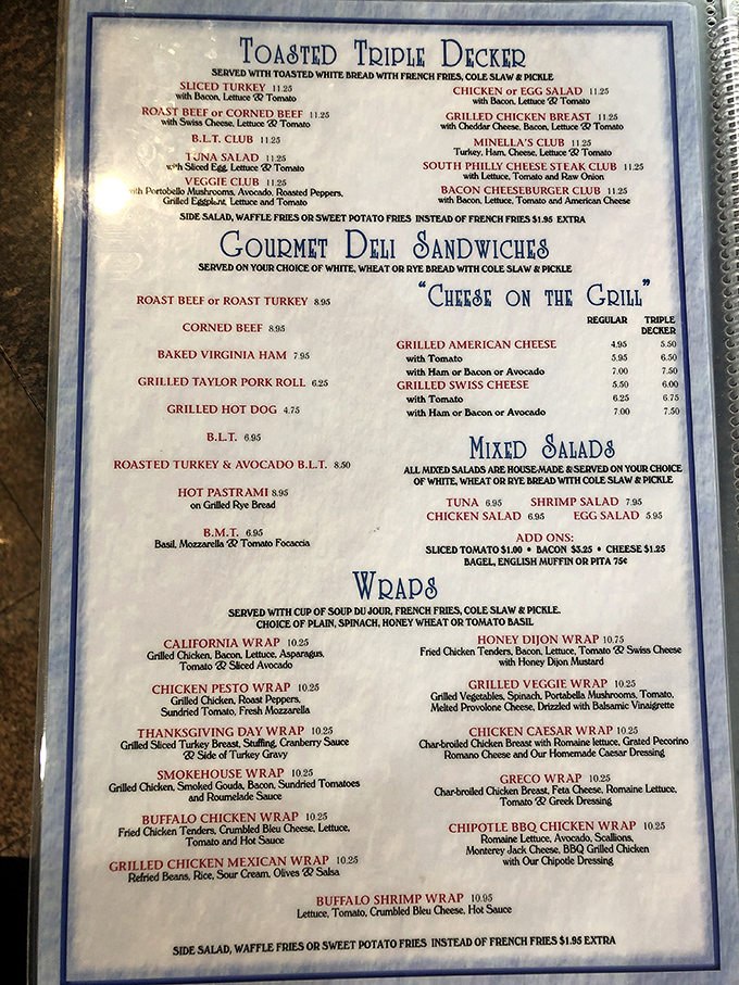 The menu reads like a love letter to American classics. Those triple-decker sandwiches aren't messing around&mdash;they're serious about satisfaction.