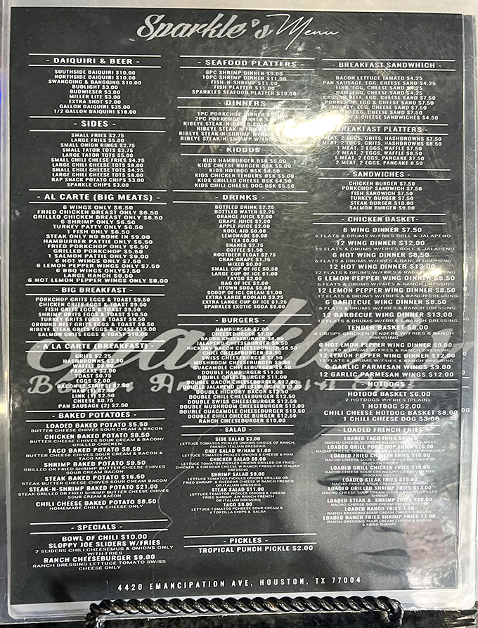 When your menu requires this much reading, you know the kitchen takes its craft seriously.