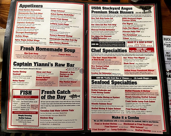 A menu that doesn't require a translator&mdash;just straightforward steakhouse excellence with seafood that doesn't play second fiddle. Captain Yianni's Raw Bar section alone deserves its own fan club.