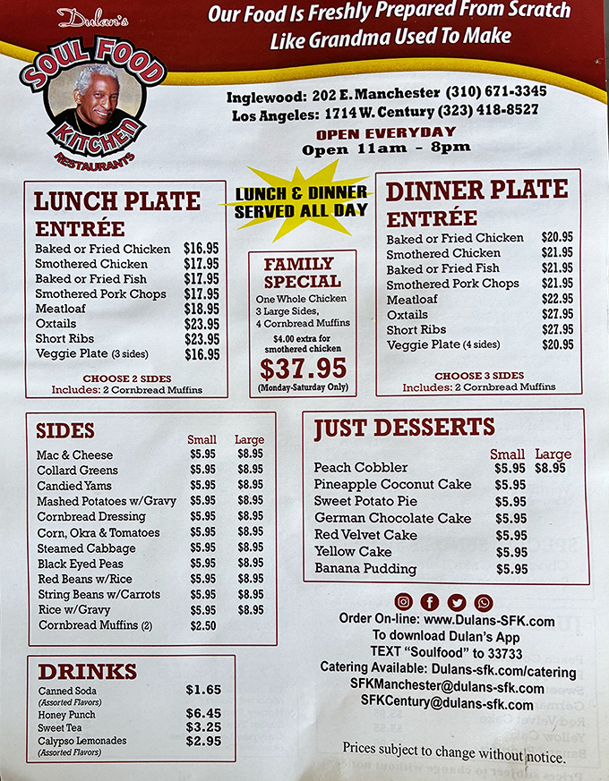 This menu isn't just a list of dishes&mdash;it's a roadmap to happiness with cornbread muffins as your trusty compass.