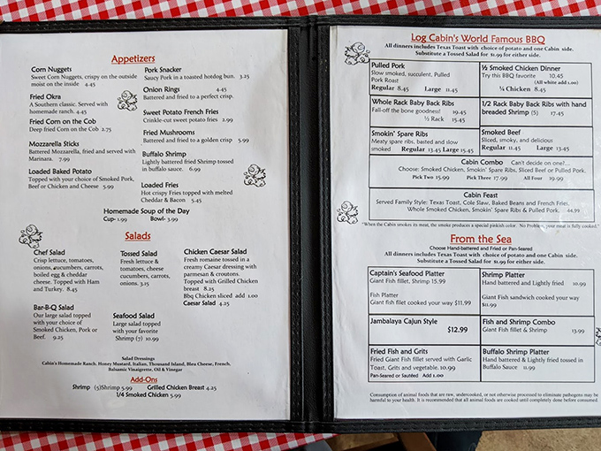 The menu reads like a love letter to Southern comfort food &ndash; from pulled pork to seafood platters, each option more tempting than the last.