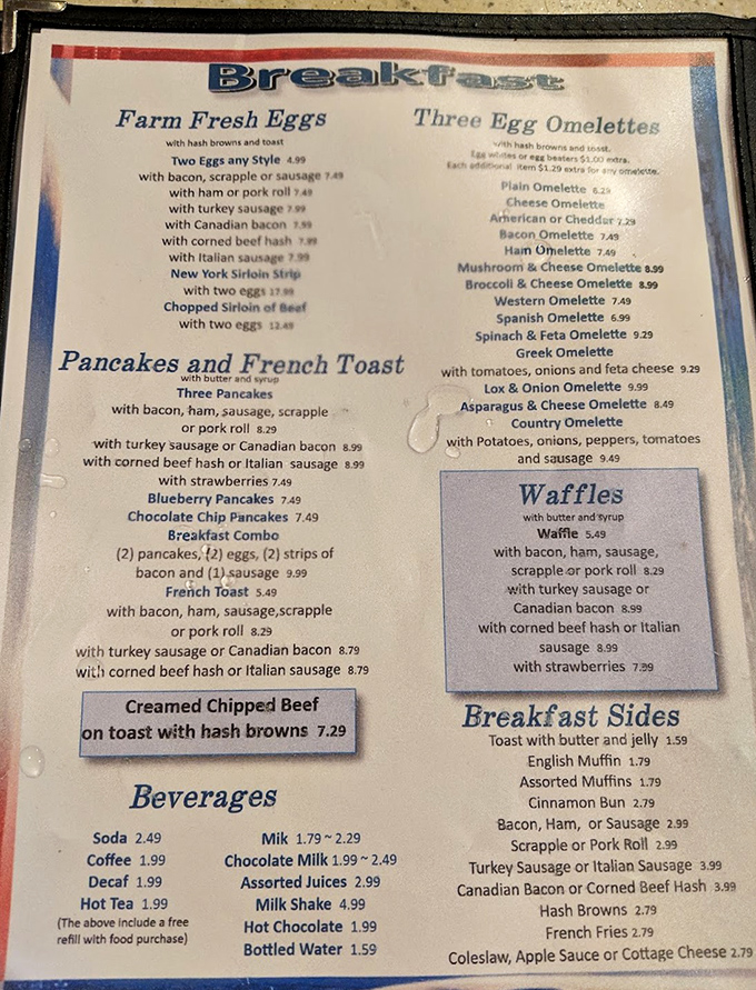 This menu isn't just a list—it's a roadmap to happiness with flavors that make choosing just one scoop a delicious dilemma.