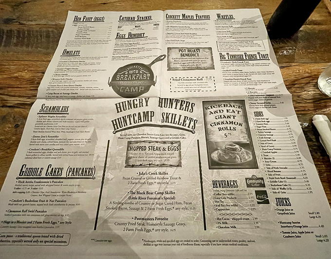 A menu that requires both hands and serious decision-making skills. Breakfast dilemmas have never been so delightful.