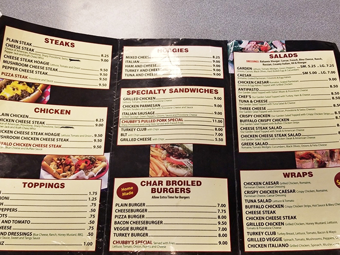 A menu that doesn't need fancy fonts or flowery descriptions. When you've perfected the basics, simplicity speaks volumes.