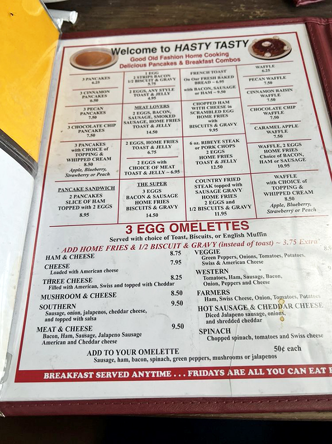 A menu that doesn't need fancy fonts or pretentious descriptions—just honest food that makes your stomach smile.