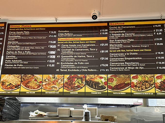 The menu board &ndash; a glorious roadmap to flavor town where indecision is just part of the adventure.