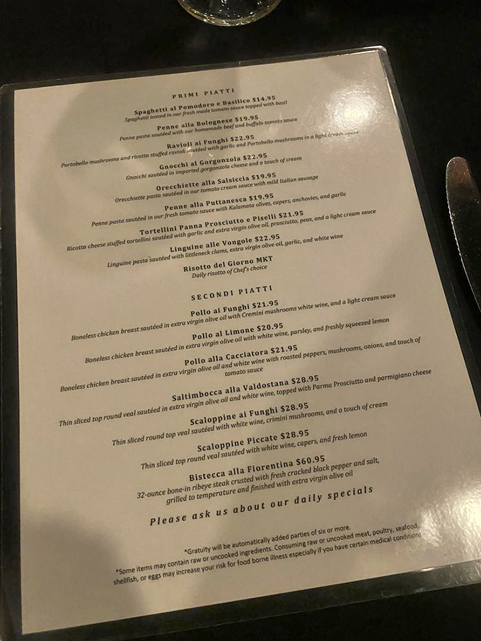 A menu that reads like poetry&mdash;each dish a promise that tonight, calories simply don't count.