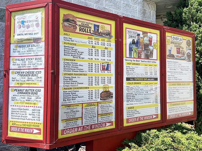 The menu board at Mr. Sticky's reads like a love letter to comfort food. Decisions have never been so deliciously difficult.