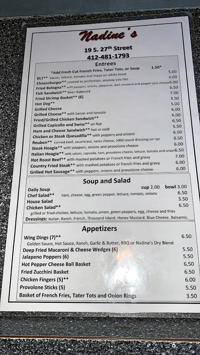 This menu reads like a love letter to American classics &ndash; no foam, no deconstructed anything, just honest food that satisfies the soul.