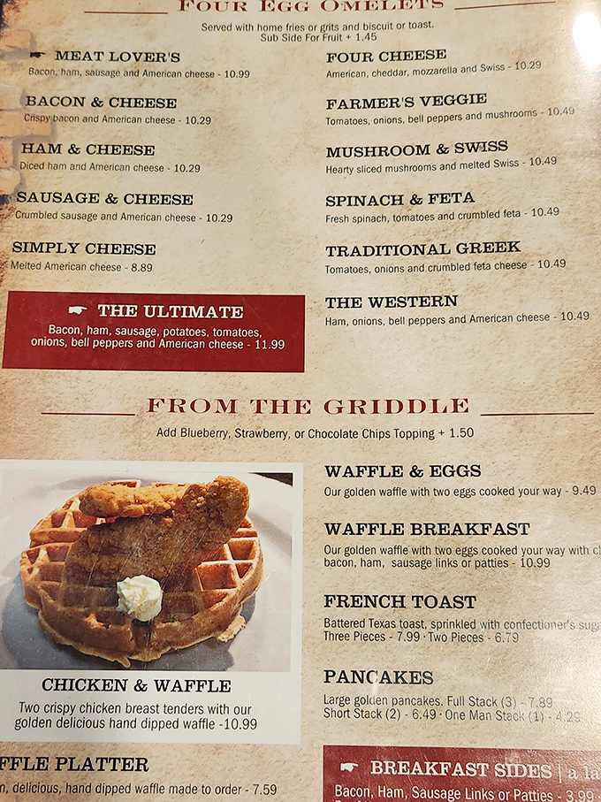 The Ultimate Omelet isn't just a menu item &ndash; it's a fluffy declaration of breakfast independence.