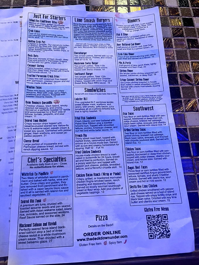 A menu that reads like poetry for fish lovers &ndash; simple, honest, and absolutely irresistible.