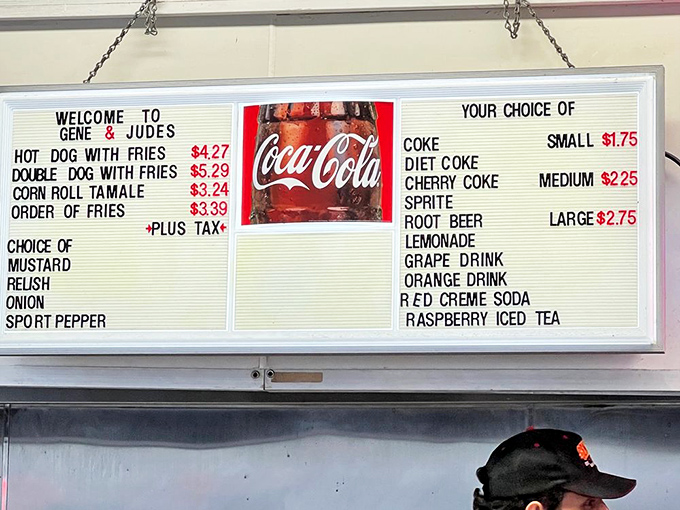 A menu board that proves sometimes less really is more &ndash; no QR codes required.