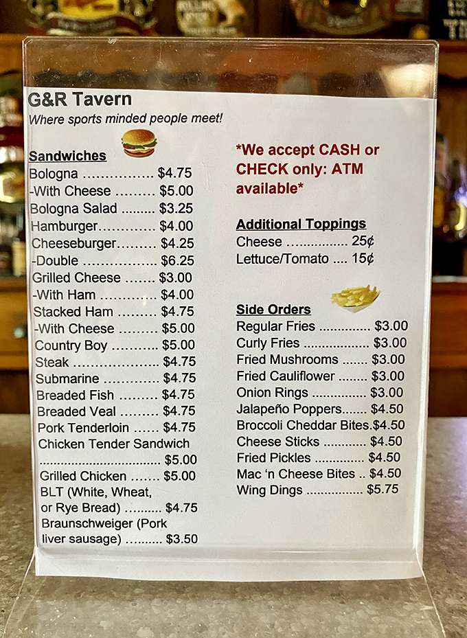 Behold the menu that reads like poetry - simple, honest, and guaranteed to make decisions delightfully difficult.