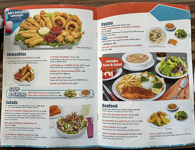 A menu that cuts right to the chase—quality Black Angus beef without fancy injections or preservatives. The steak purist's dream, presented without pretension.