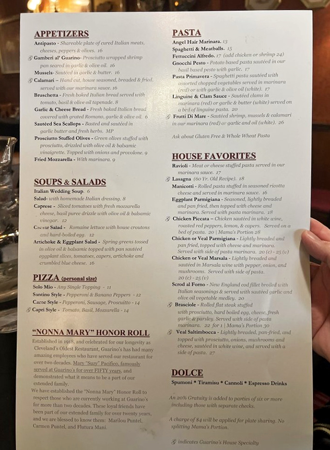 This menu reads like a love letter to Italian-American cuisine, with every dish begging for your attention.