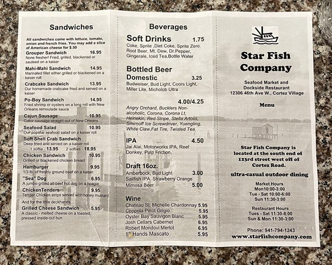 A menu that reads like poetry to seafood lovers. Simple choices, extraordinary results&mdash;exactly how seafood should be presented.