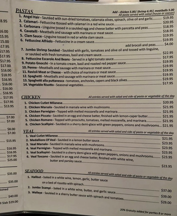 The menu reads like a love letter to Italian cuisine&mdash;classics executed with precision and respect for tradition.