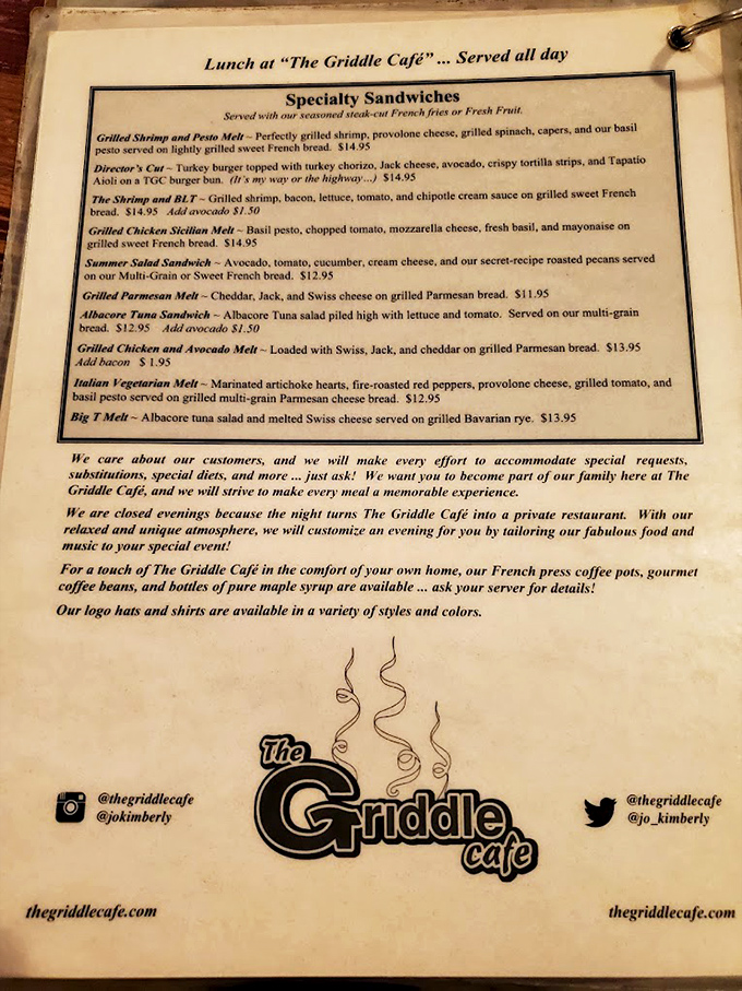 This isn't just a menu&mdash;it's a roadmap to sandwich nirvana. The "Director's Cut" sounds like something that should come with its own soundtrack.