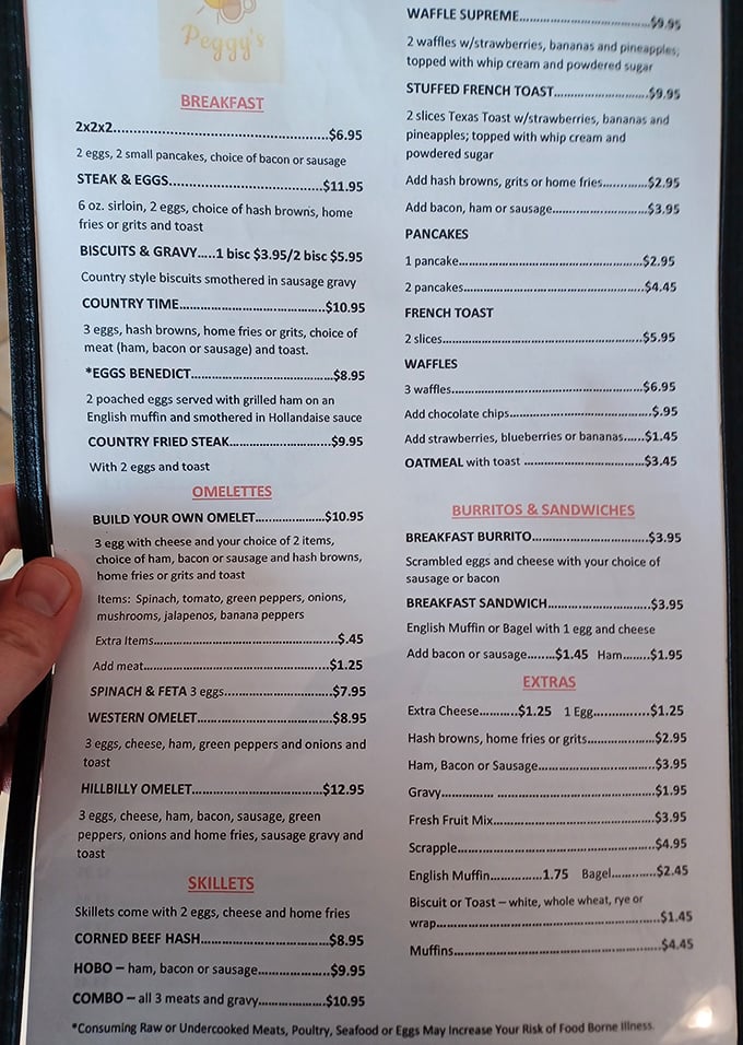 A menu that doesn't need fancy fonts or trendy ingredients to make your mouth water. Decisions, decisions!