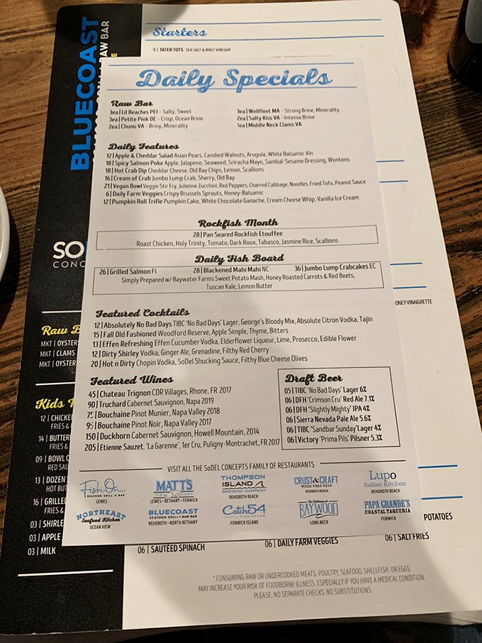 When menus read like love letters to the ocean, you know you're in capable hands.