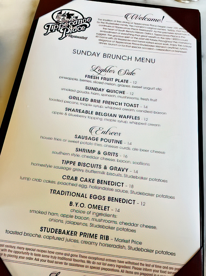 The Sunday brunch menu reads like a love letter to comfort food, elevated just enough to make your grandmother both proud and slightly jealous.