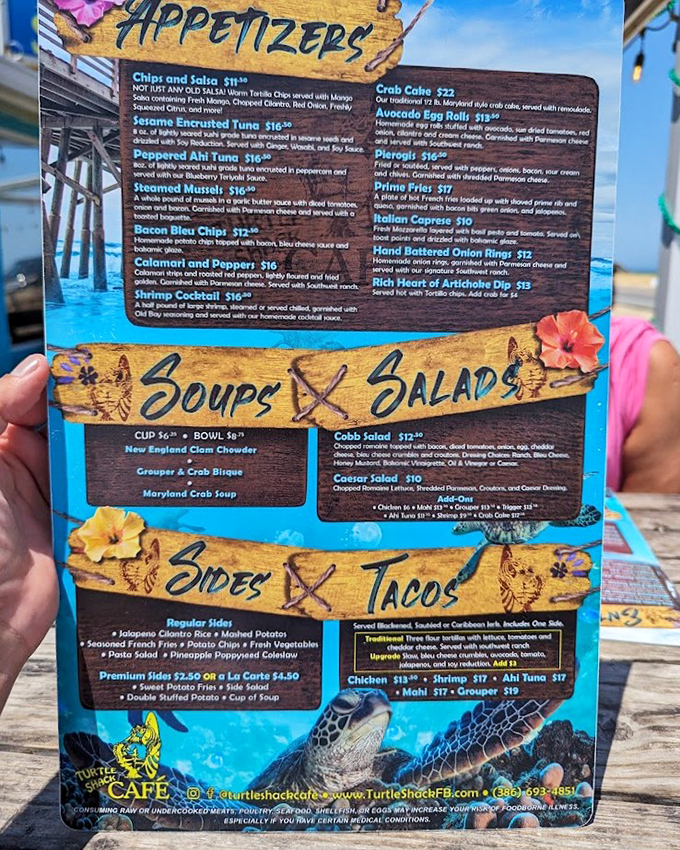A menu that reads like a love letter to the sea. Each description promises flavor adventures that'll have you plotting your next visit before the first bite.