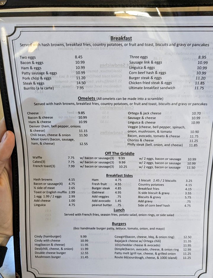 A menu that doesn't need fancy fonts or pretentious descriptions&mdash;just honest breakfast classics that have stood the test of time.