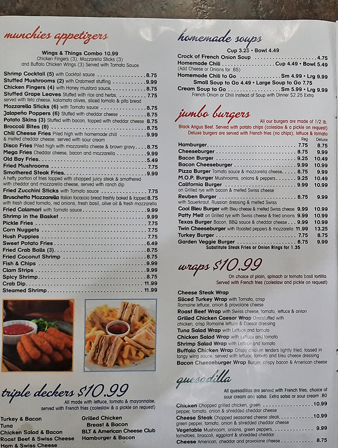 This menu reads like a love letter to American classics &ndash; no foam, no deconstruction, just the promise of satisfaction. 