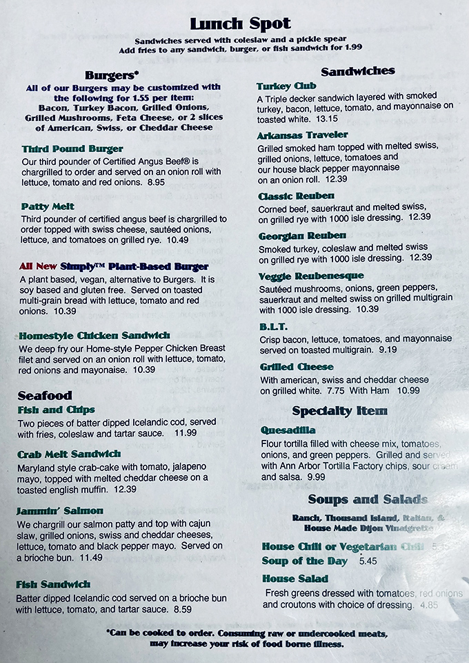 A menu that understands the assignment: classic comfort food with enough modern touches to keep things interesting. The Georgia Reuben calls my name.