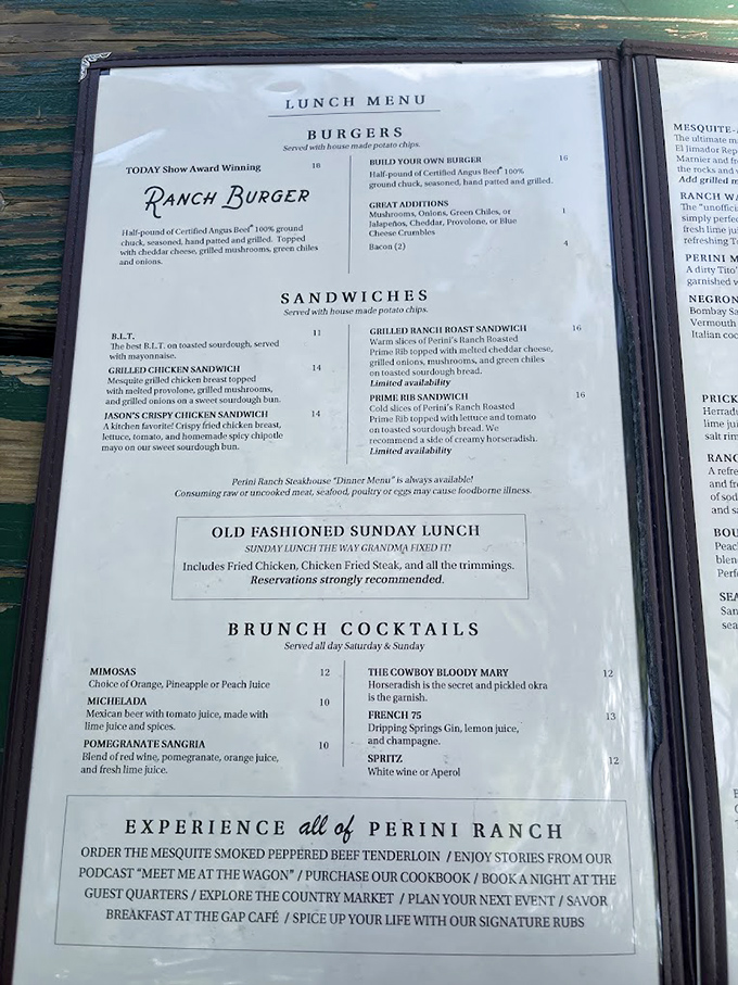 One glance at this menu and you'll understand why locals guard this place like a state secret.