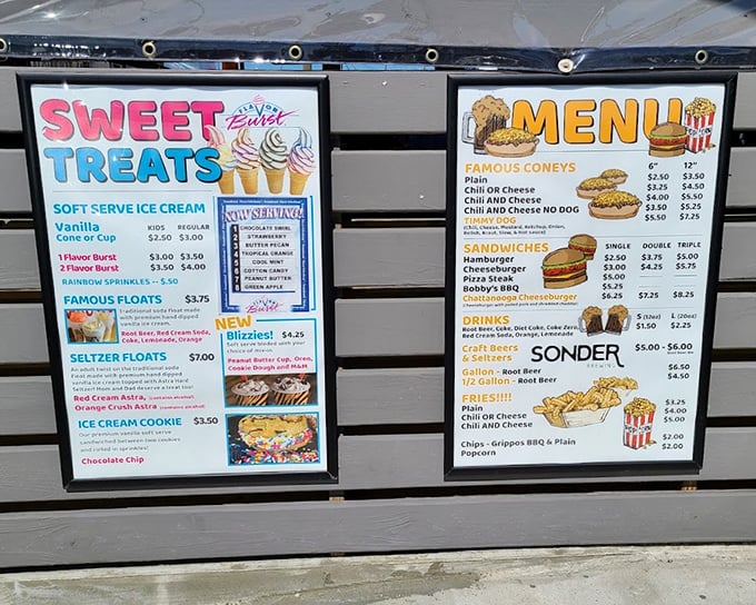 A menu that reads like a love letter to classic American comfort food done right.