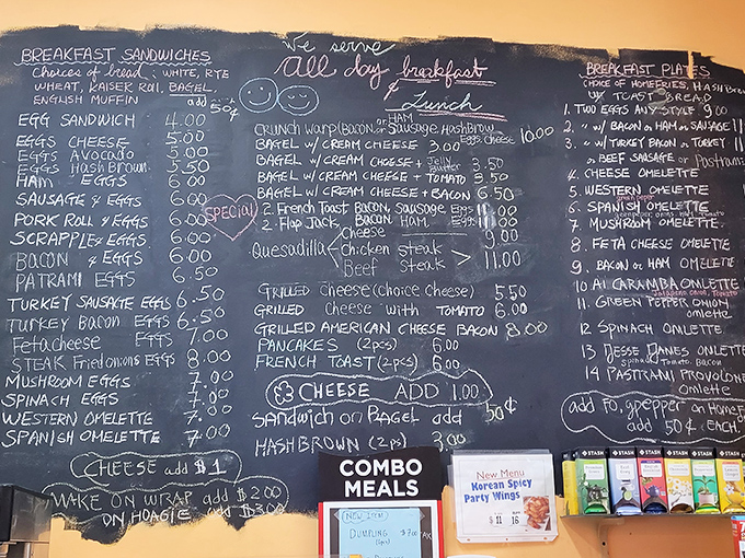 The menu board at Jean's is like a roadmap to happiness&mdash;sprawling, slightly chaotic, and filled with delicious possibilities.