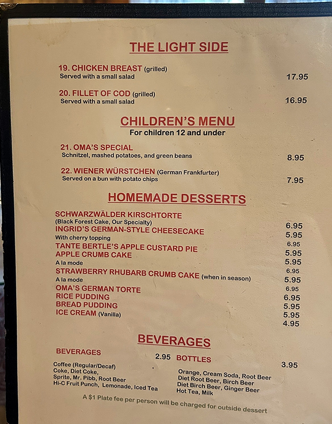 The menu reads like a delicious German language lesson. Pro tip: if you can't pronounce it, it's probably worth ordering.