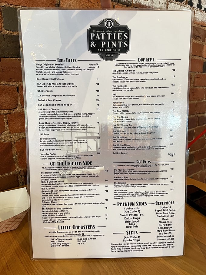 The menu that launched a thousand cravings. Each burger name is like a siren call &ndash; "The Hangover" practically dares you to indulge your wildest comfort food fantasies.