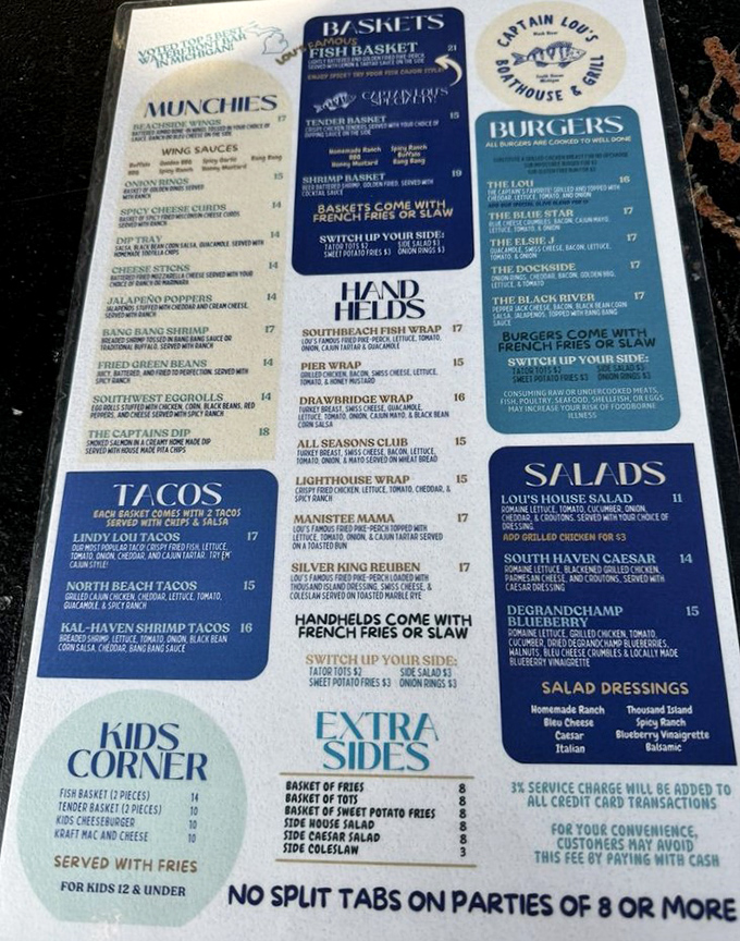 One glance at this menu and you'll understand why locals guard this place like a state secret.