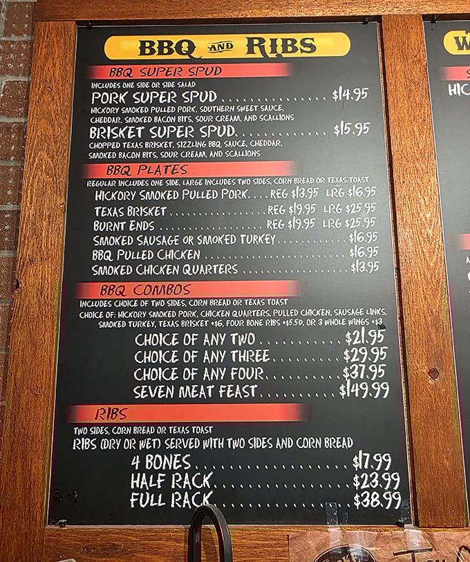 A menu that reads like poetry for carnivores &ndash; every option promises smoky satisfaction worth the decision.