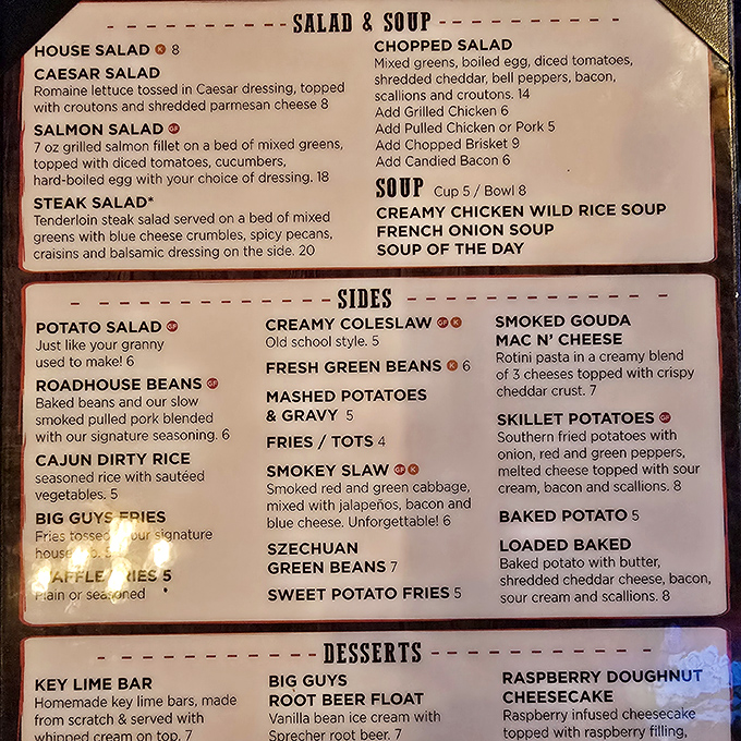 The menu reads like a love letter to comfort food. "Just like your granny used to make" isn't just marketing&mdash;it's the restaurant's solemn promise.