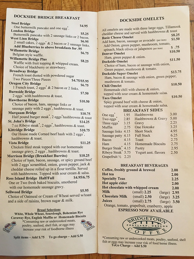 A menu that speaks fluent breakfast without needing a translator &ndash; just point and prepare for happiness.