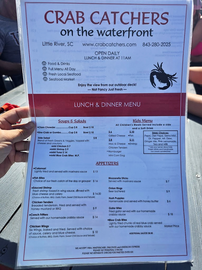 The menu reads like a love letter to the Atlantic, promising adventures your taste buds won't forget.