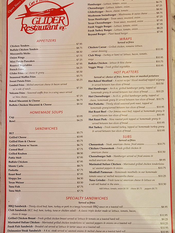 A menu that reads like a love letter to American comfort food&mdash;no QR codes, no pretension, just honest dishes that satisfy.