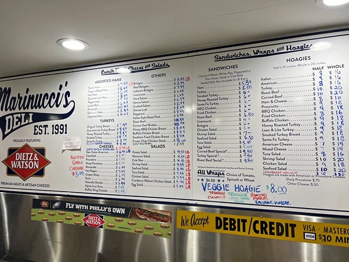 This menu board isn't just a list&mdash;it's a roadmap to flavor country with stops in every delicious neighborhood.