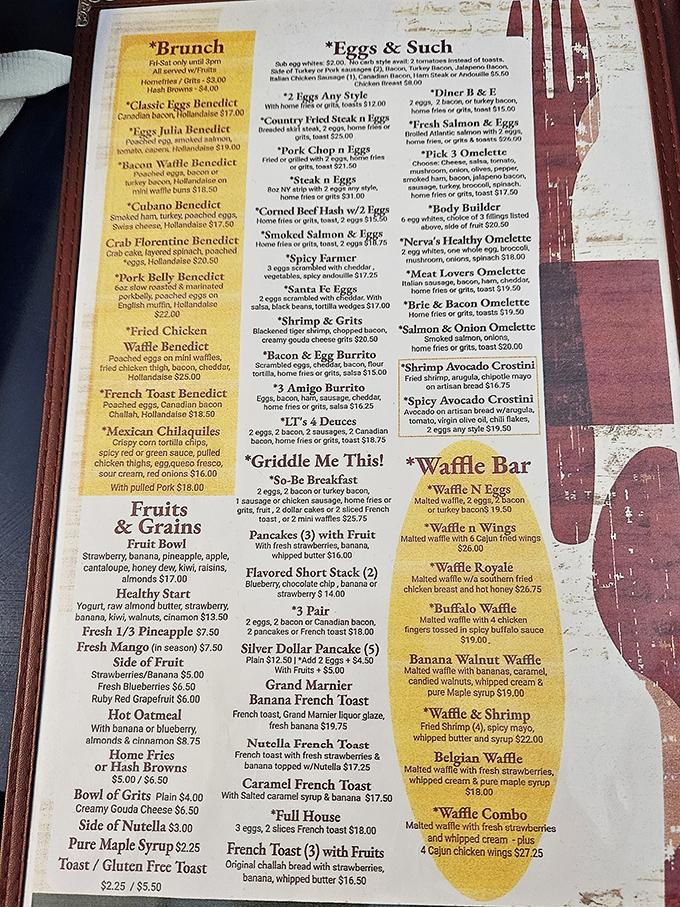 Part diner classic, part brunch fever dream&mdash;this menu reads like your cravings wrote it after a good night&rsquo;s sleep.