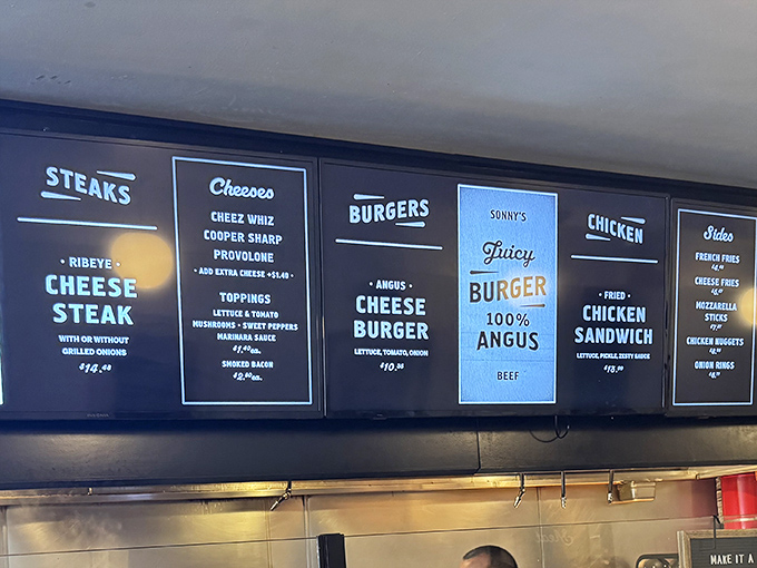 The menu board keeps it gloriously simple&mdash;this is a place that knows exactly what it does well.
