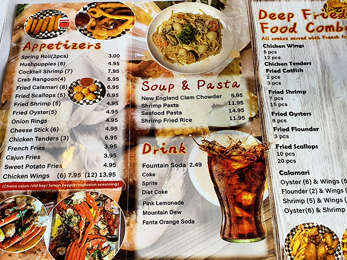 A menu that reads like a love letter to seafood enthusiasts. The hardest relationship you'll have here is choosing just one dish.