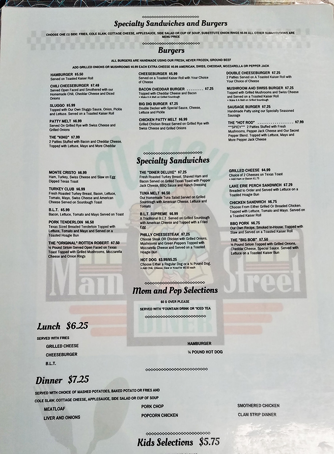 A menu that reads like comfort food poetry. No molecular gastronomy here&mdash;just honest dishes that grandmother would approve of.