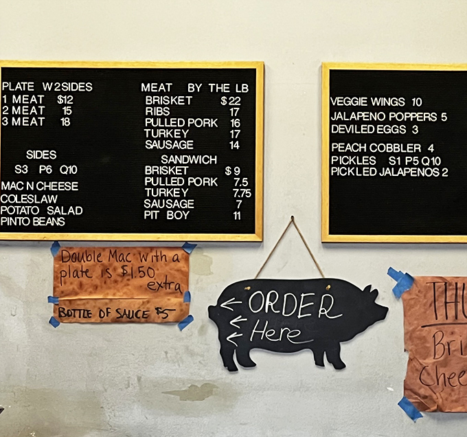 A menu board that reads like poetry to carnivores. Notice how "UNTIL WE SELL OUT" isn't a marketing gimmick&mdash;it's a daily reality.