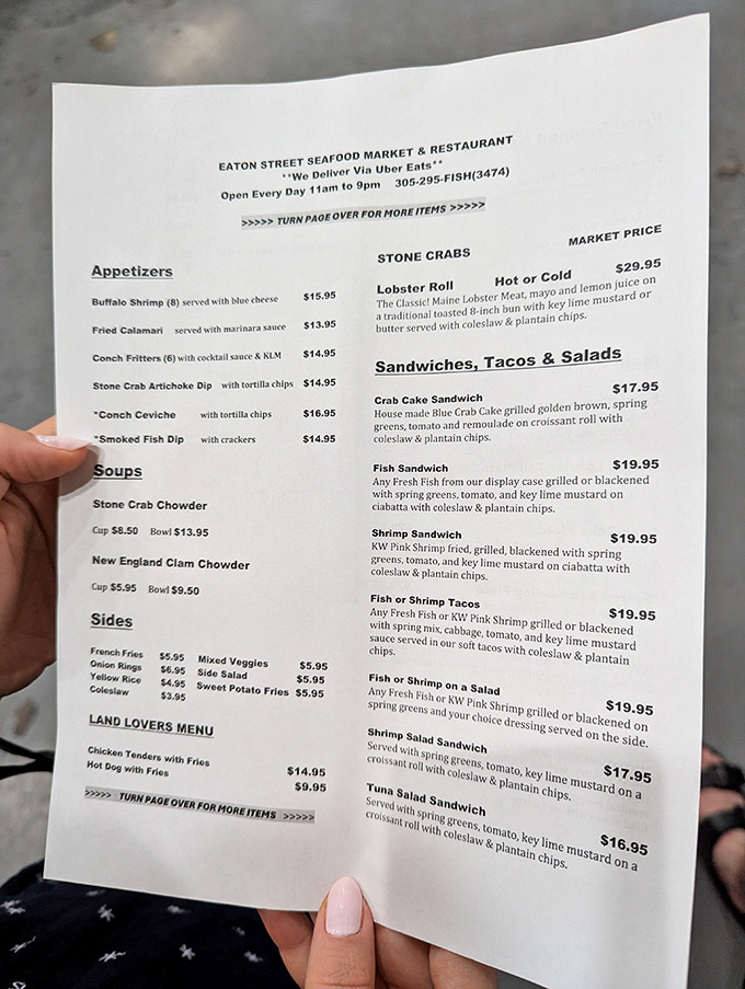 This menu isn't just a list—it's a treasure map where X marks the spot for your next food obsession.