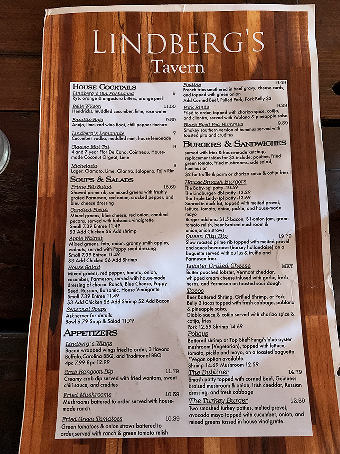 A menu that reads like a love letter to comfort food. Choosing just one item might be the hardest decision you'll make all day.