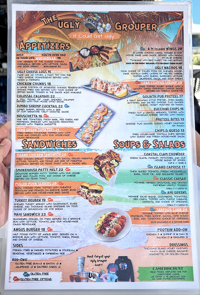 "It Could Get Ugly" warns the menu, but there's nothing unsightly about these mouthwatering coastal offerings that showcase Florida's finest seafood creations.